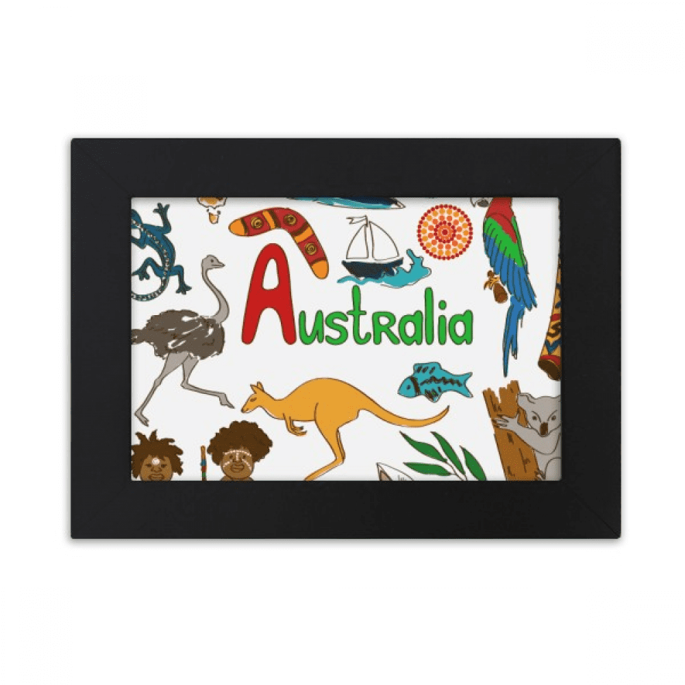 Australia Landscape Animals National Flag Desktop Photo Frame Ornaments ...