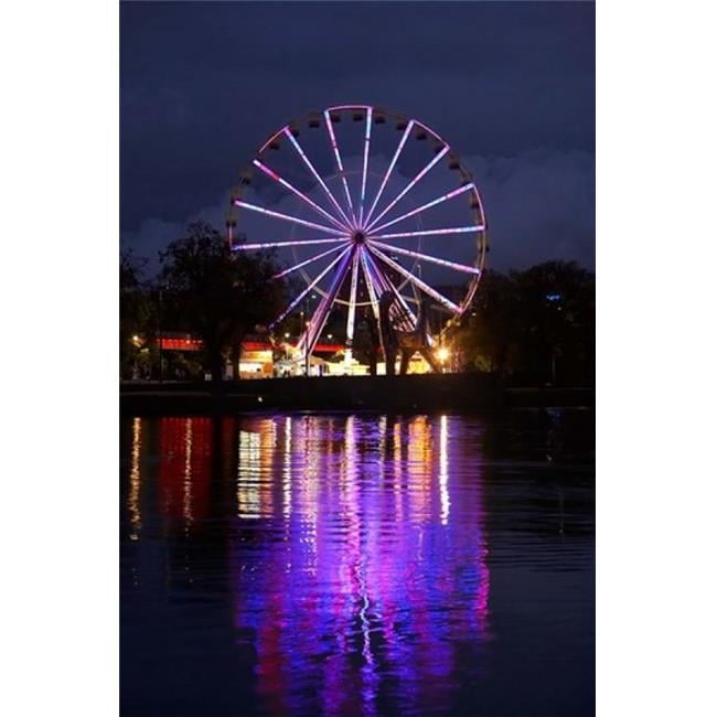 Australia Melbourne Amusement Park Ferris Wheel Poster Print by David ...