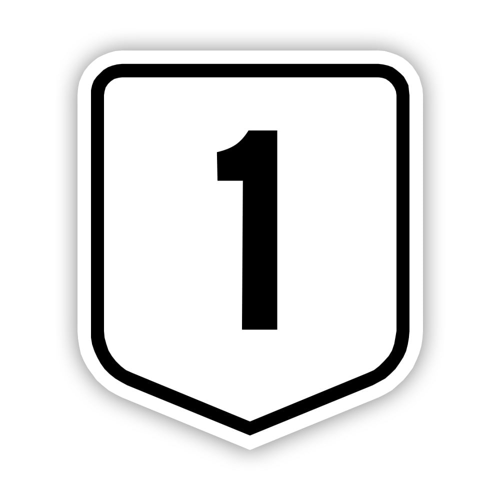 Australia National Highway 1 Sticker Decal - Self Adhesive Vinyl ...