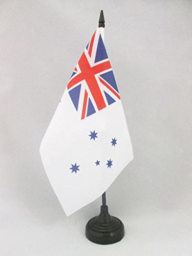 Australia Navy Ensign Table Flag 5'' x 8'' plastic stick and base ...