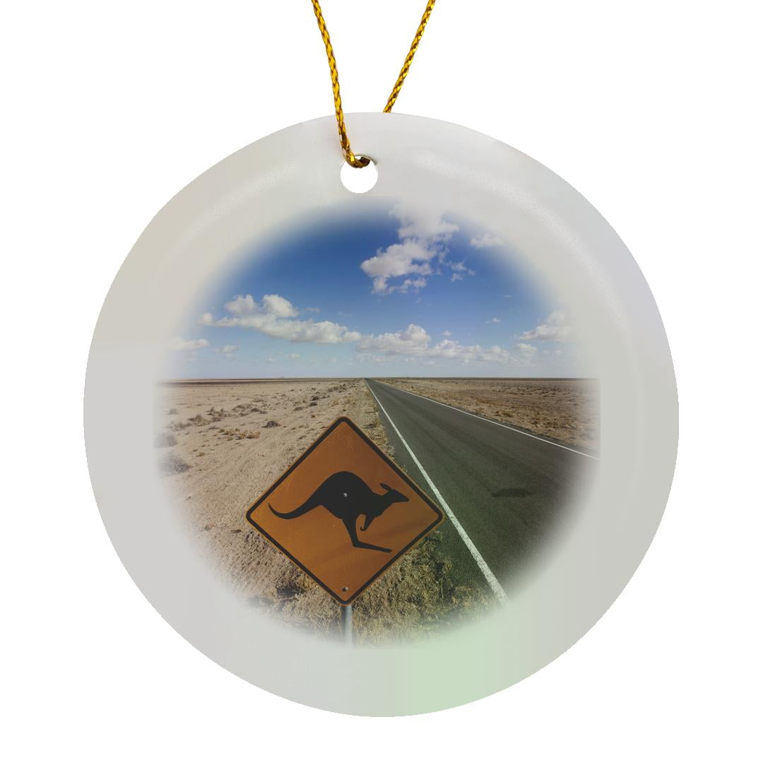 3drose, Australia, New South Wales, Kangaroo Crossing Sign-au01 Pso0020 ...