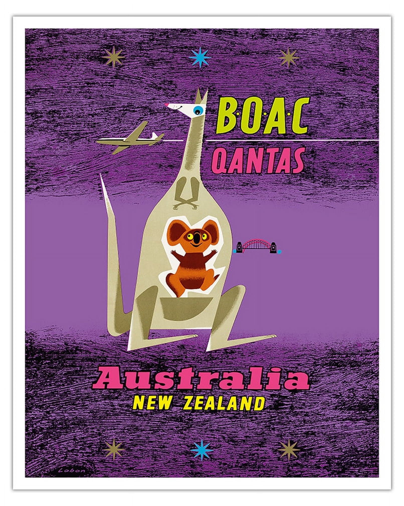 Australia - New Zealand - BOAC (British Overseas Airways Corporation ...