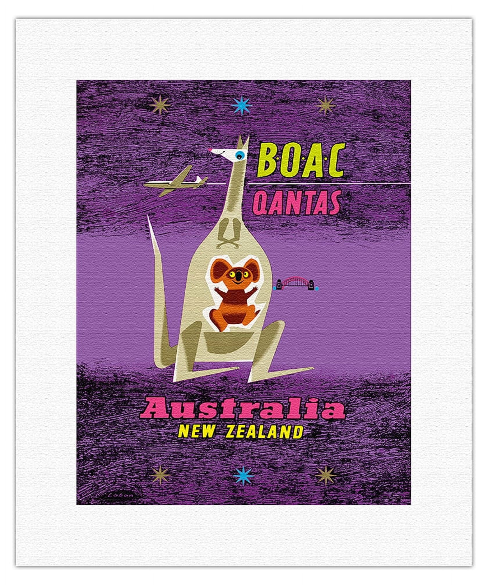 Australia - New Zealand - BOAC (British Overseas Airways Corporation ...