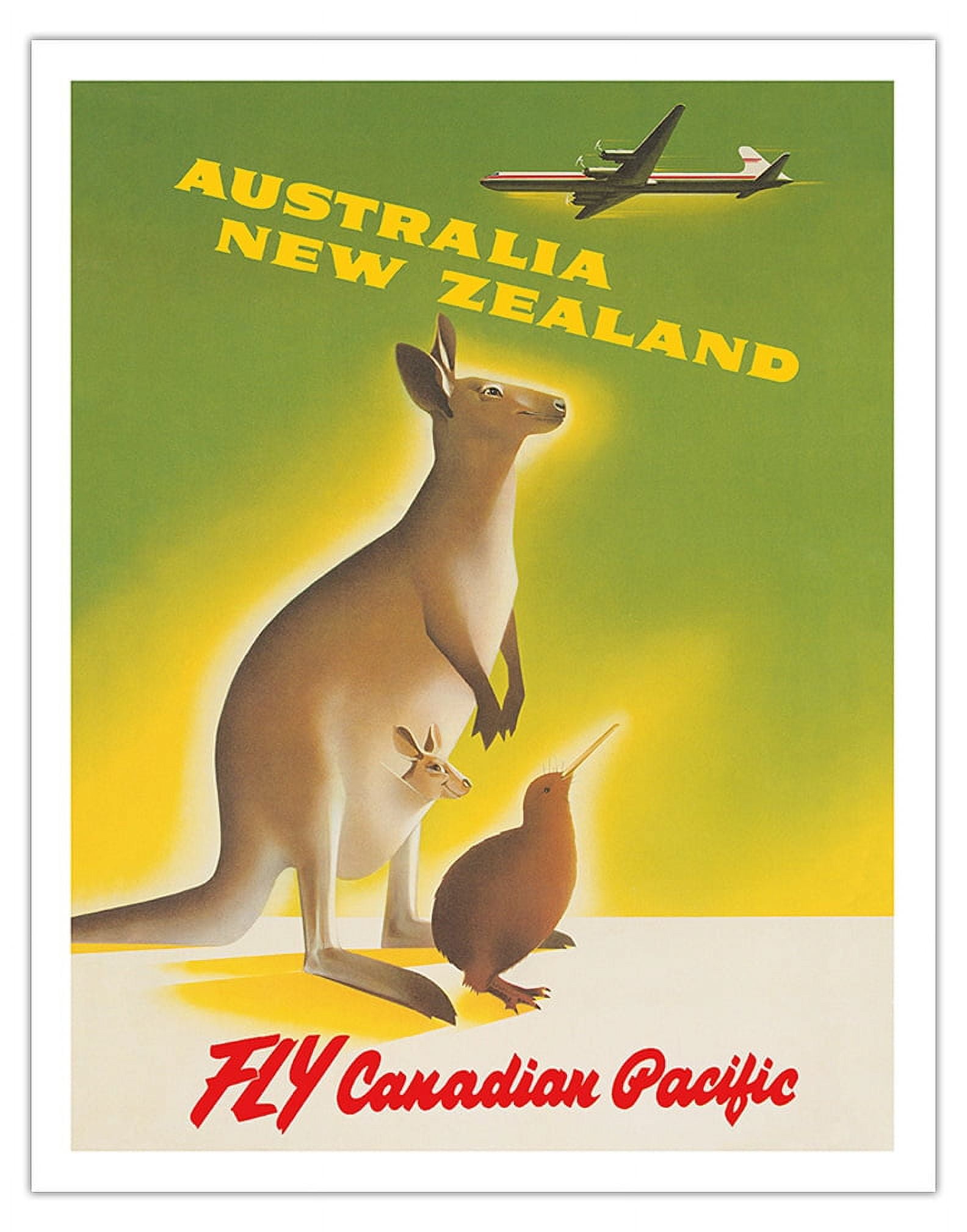 Australia - New Zealand - Fly Canadian Pacific Air Lines - Kangaroo ...