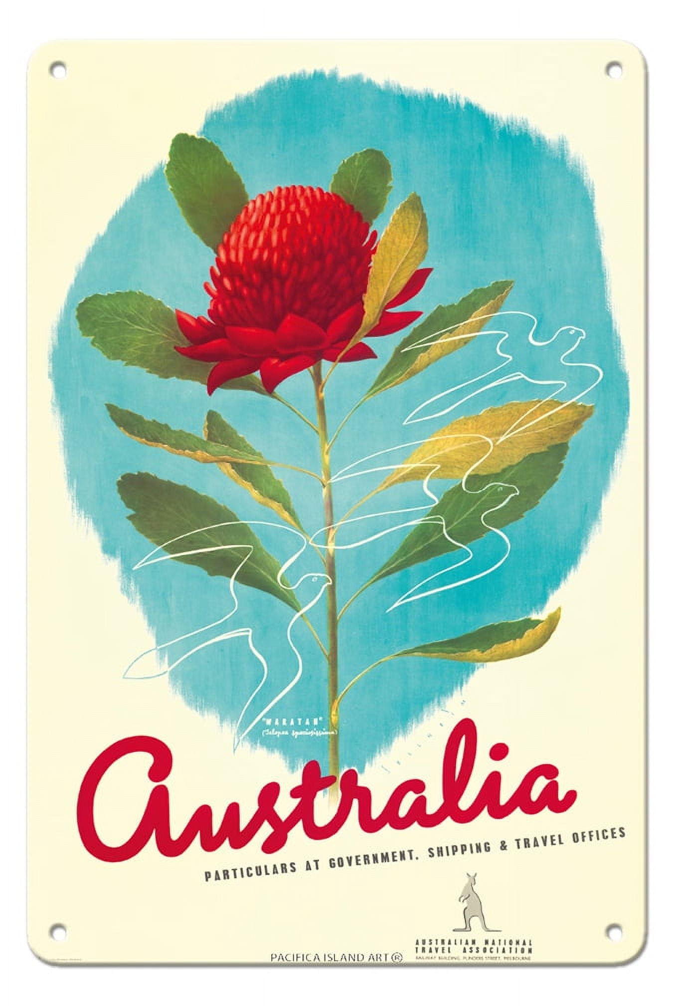 Australia - Red Waratah (Telopea) Flower - New South Wales (NSW) State ...