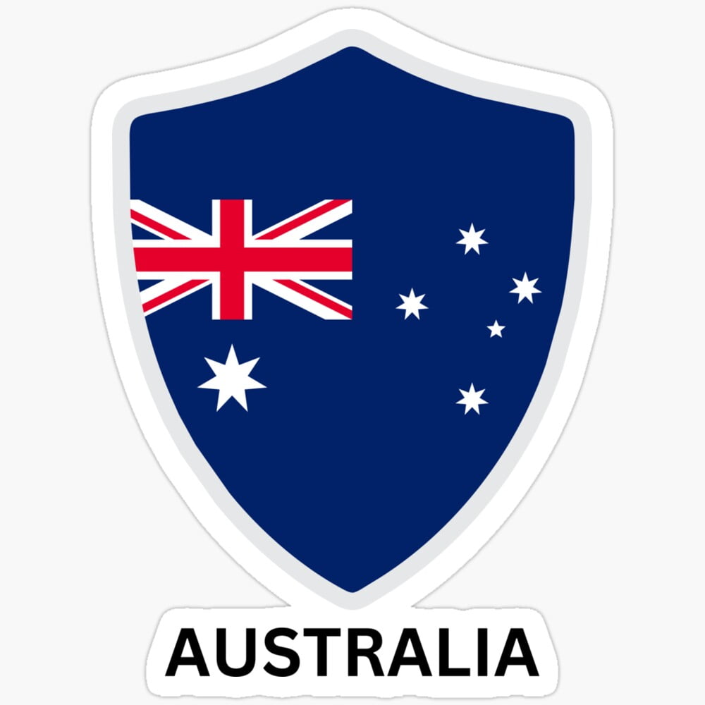 Australia Shield Vinyl Decal Sticker - Walmart.com