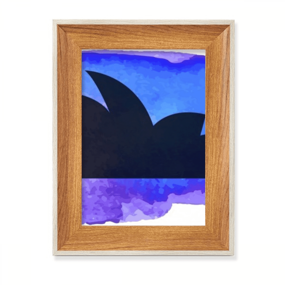 Australia Sydney Opera House Outline Desktop Wooden Photo Frame Display ...