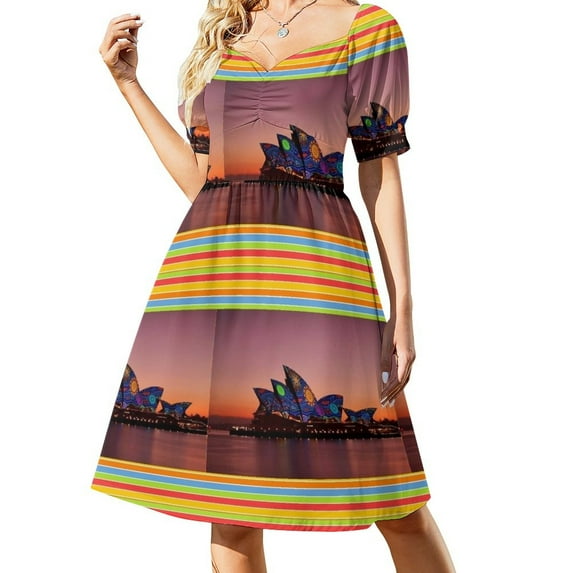 Australia Sydney Opera house Sleeveless Dress summer woman dress 2024 ...