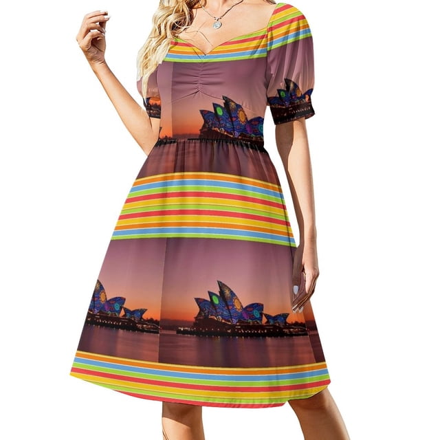 Australia Sydney Opera house Sleeveless Dress summer woman dress 2024 ...