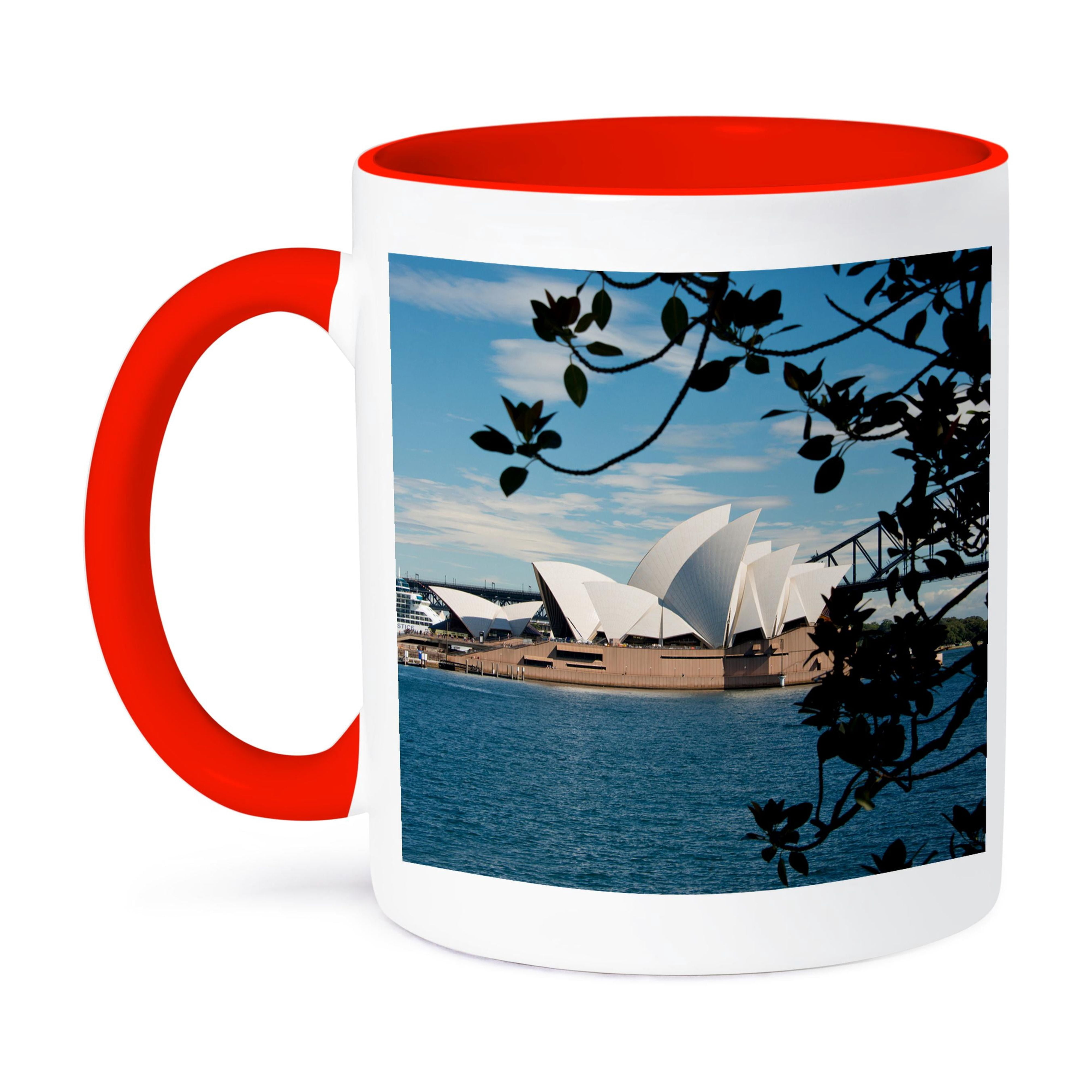 Australia, Sydney. Sydney Opera House And Harbor Bridge., 15oz Two-Tone ...