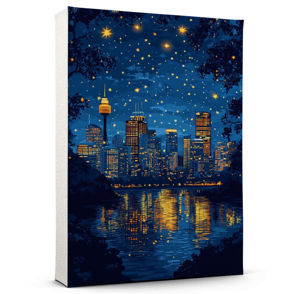 Australia Travel Canvas Prints, Australia country Starry Night Travel ...