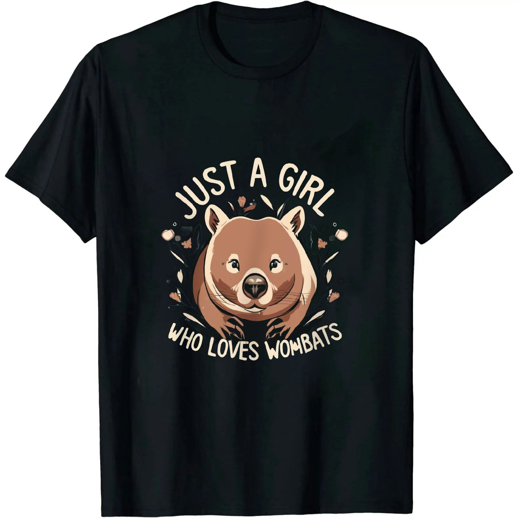Australia Wildlife Aussie Animal Women Girls Cute Wombat T-Shirt ...