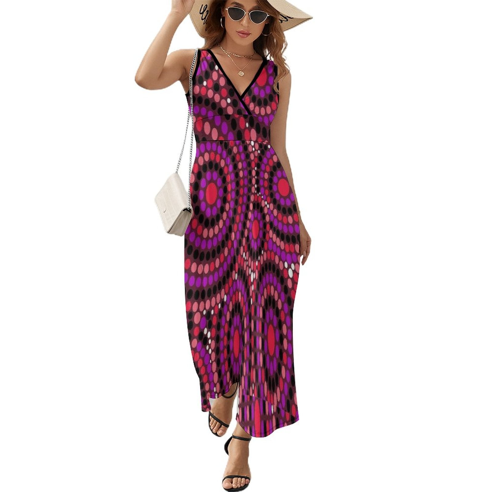 Australian Aboriginal Art Pattern Sleeveless Dress Beachwear Summer ...