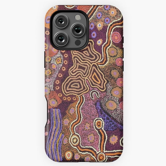 Australian Aboriginal Art Pattern iPhone Case 17 16 15 14 13 12 11 Pro ...