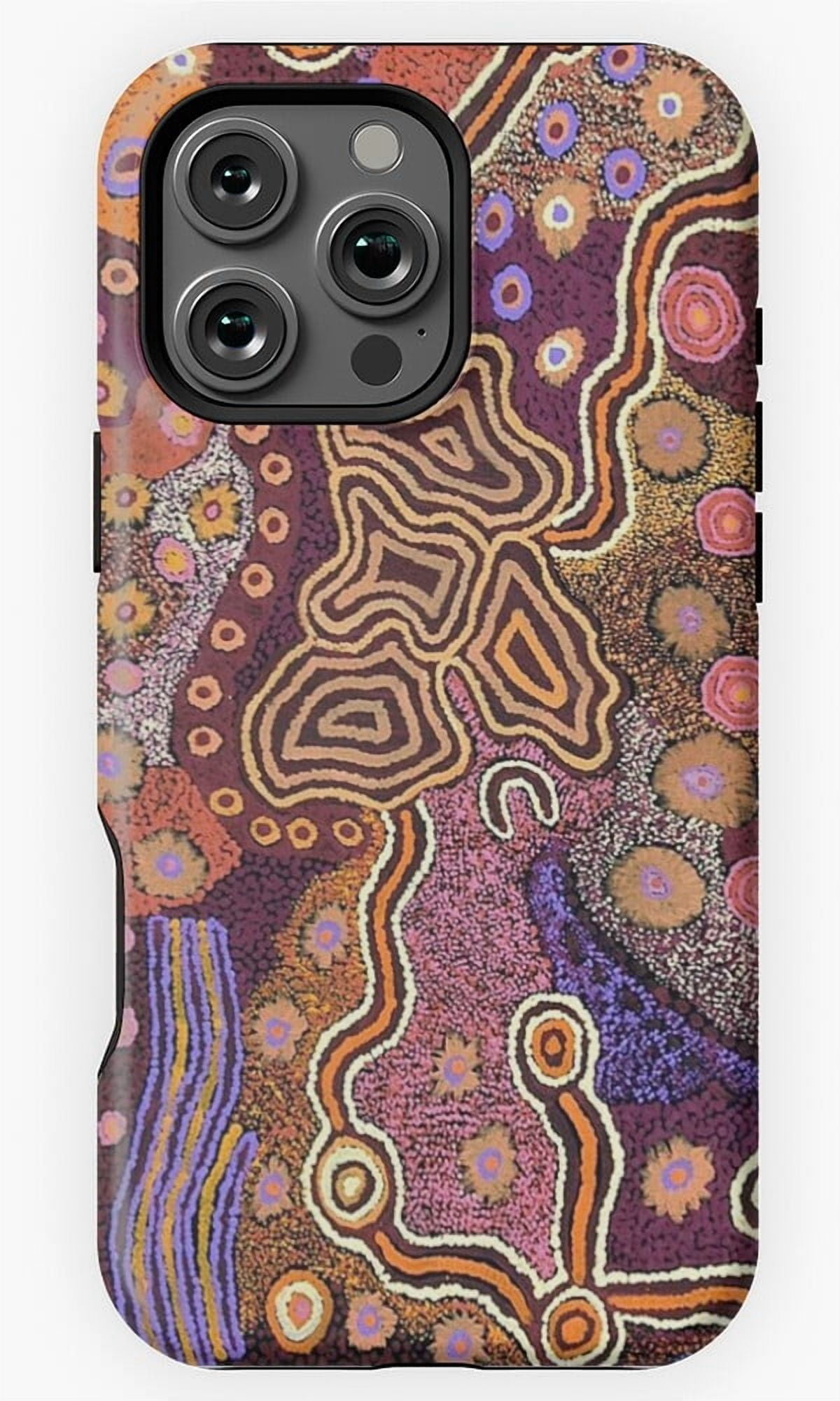 Australian Aboriginal Inspired Dot Art iPhone 11–16 Pro Max Compatible ...