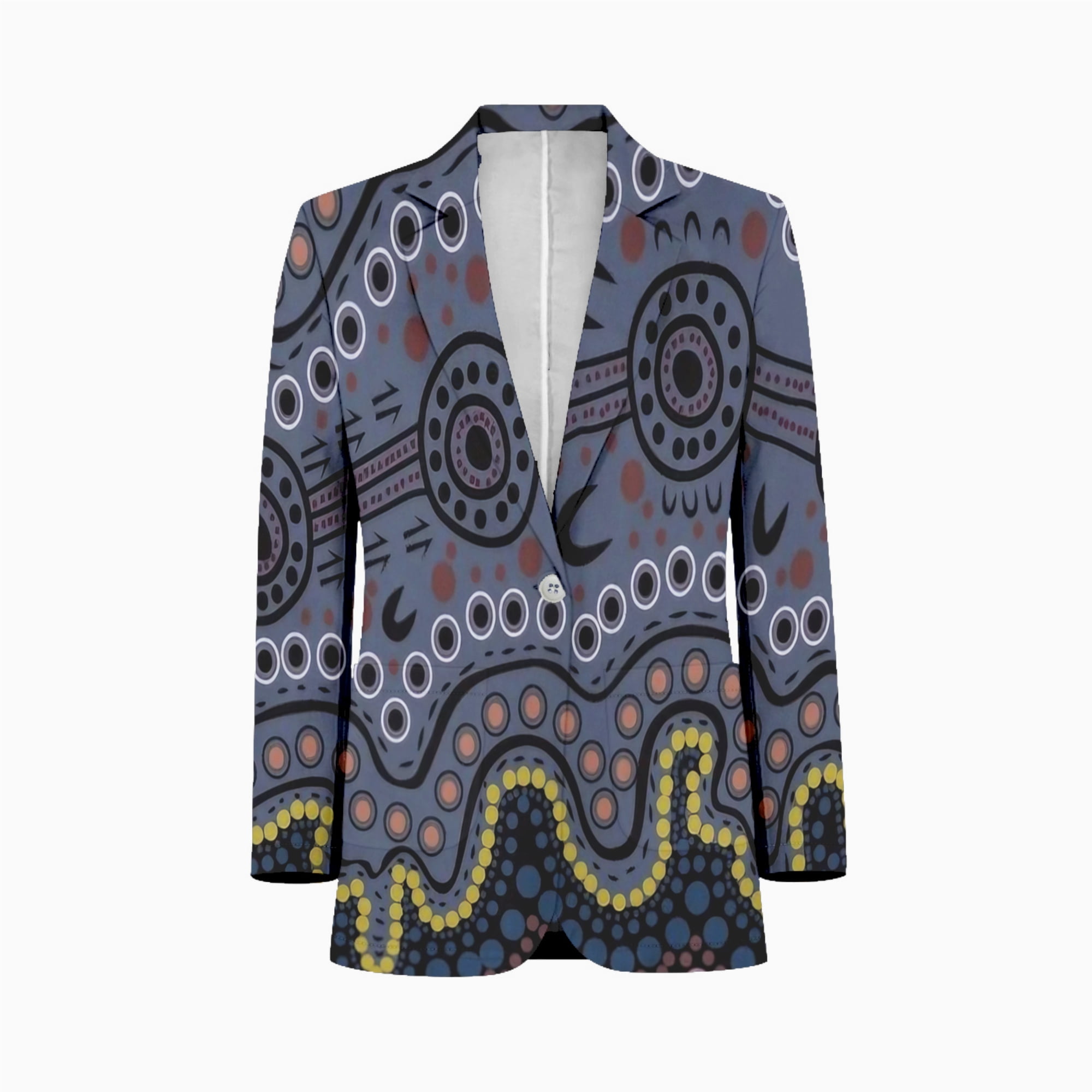 Australian Aboriginal Patterns Customized Men's Suits full man Shawl ...