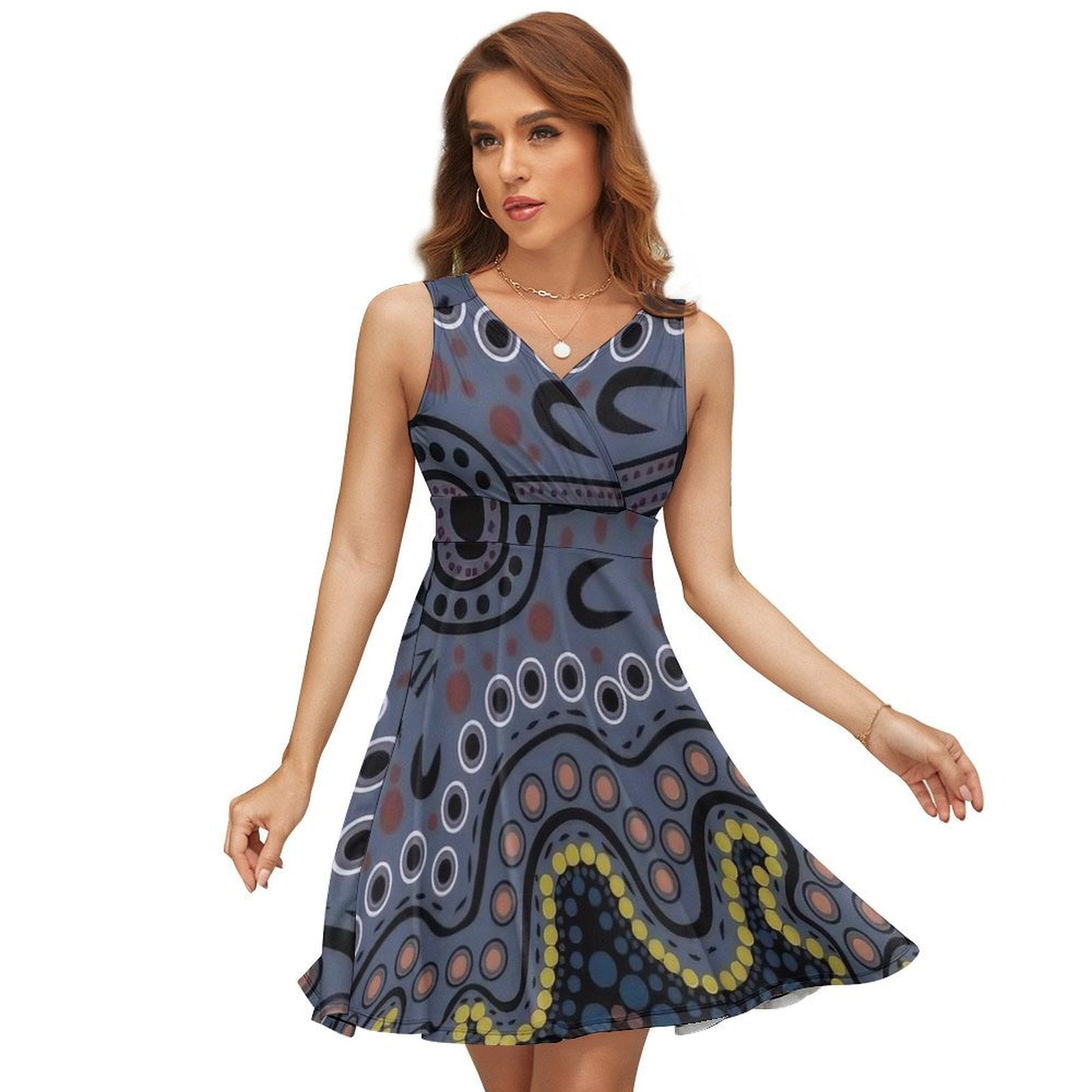 Australian Aboriginal Patterns Dress Fashion Beach Long Dresses Female ...