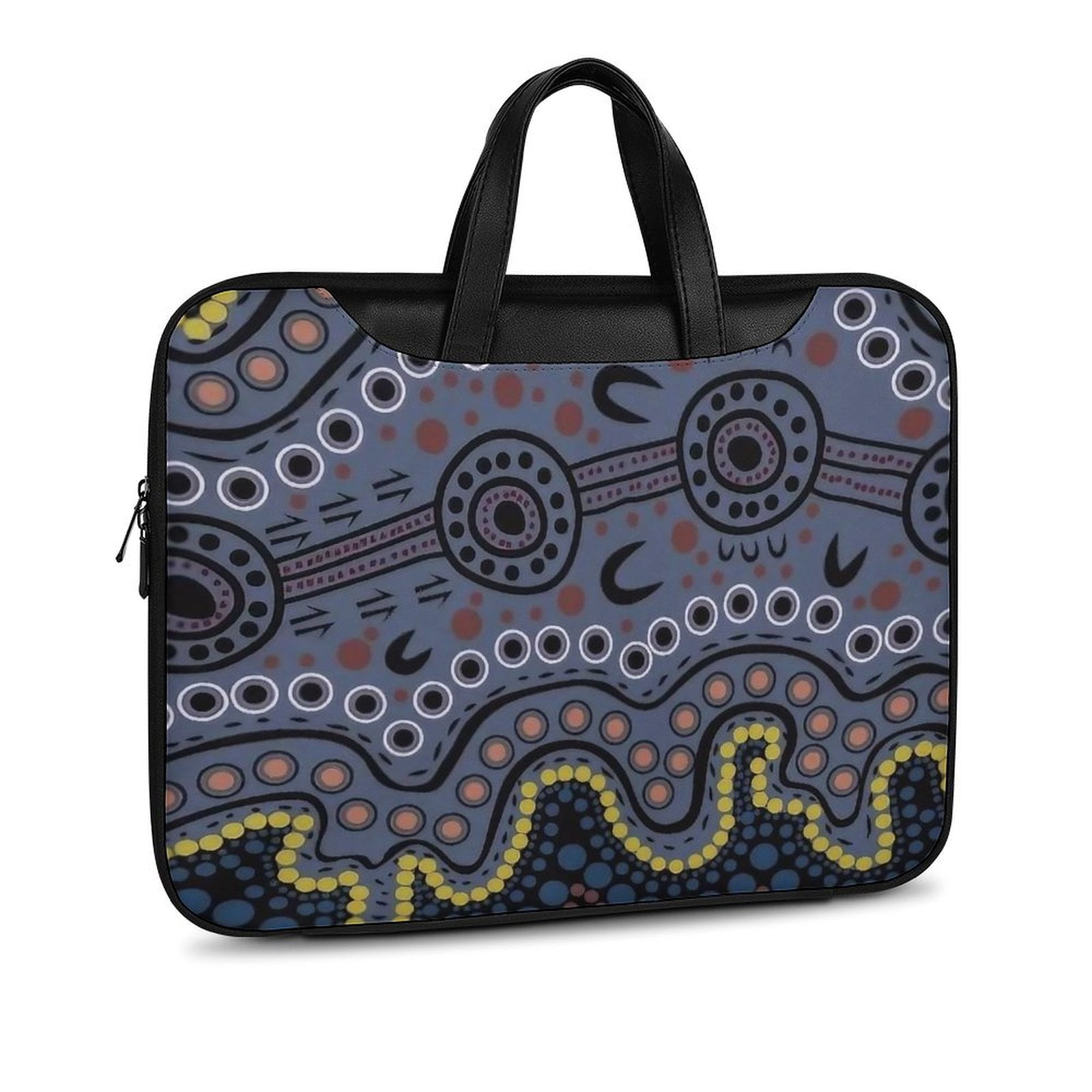 Australian Aboriginal Patterns PU Leather Laptop Bag Women Man Office ...