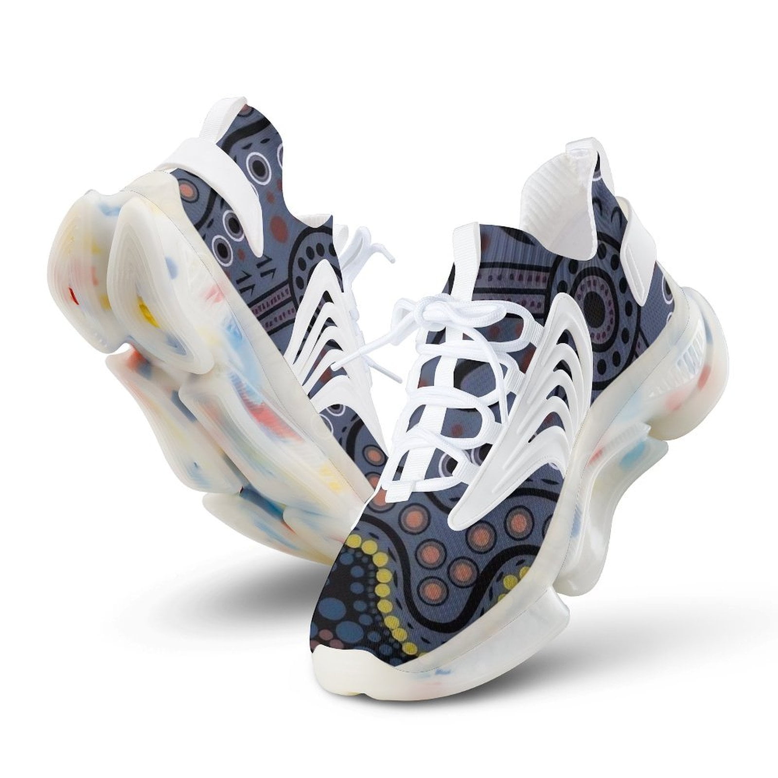 Australian Aboriginal Patterns Walking Shoes for Men Woman Lightweight ...