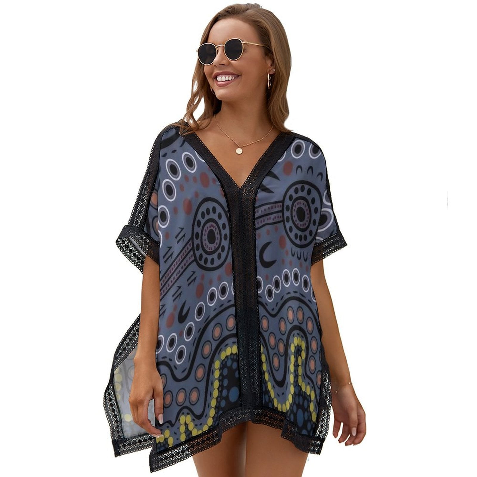 Australian Aboriginal Patterns Women's Swimsuit Coverup Summer Beach ...