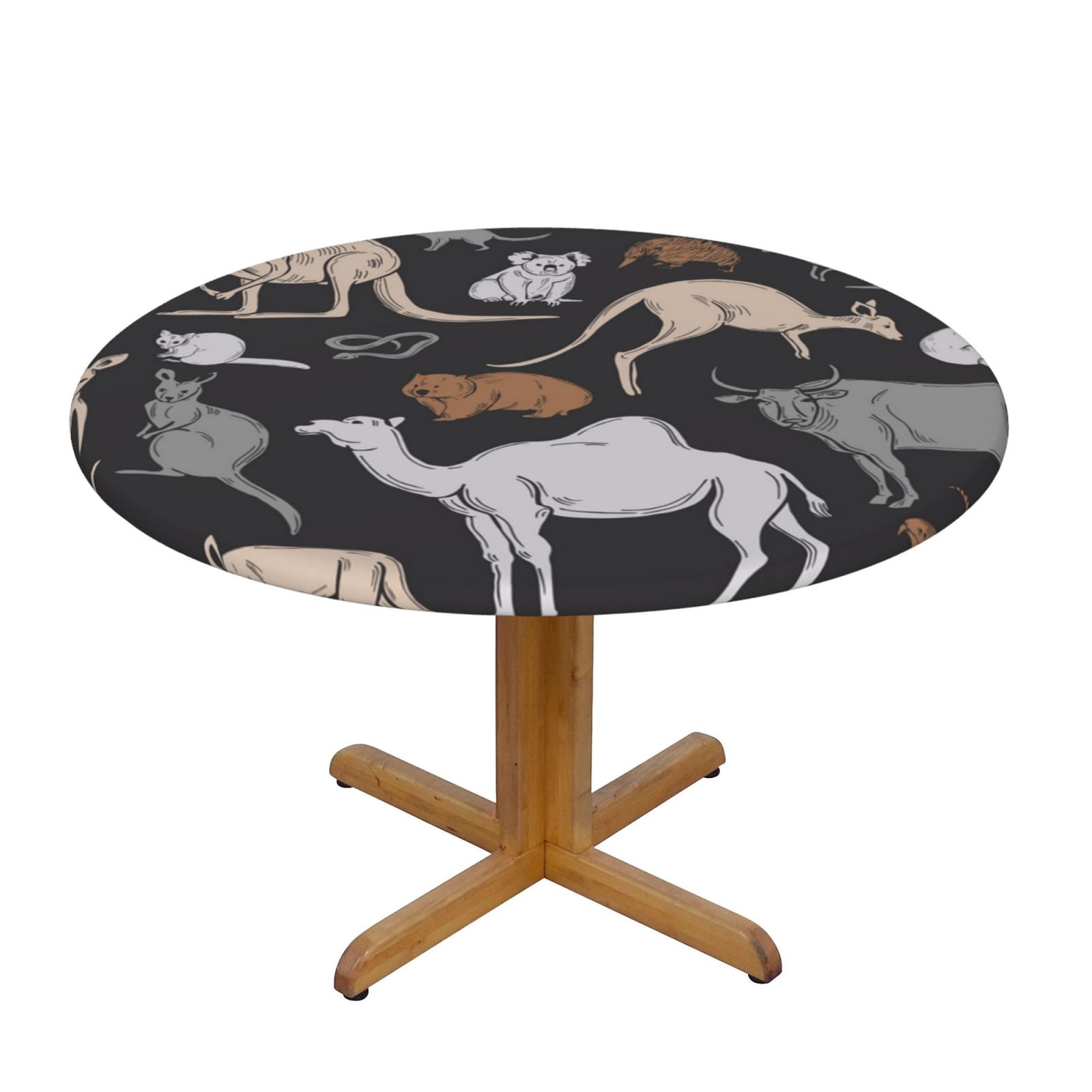 Australian Animals Koala Fitted Round Tablecloth 140cm with Elastic ...
