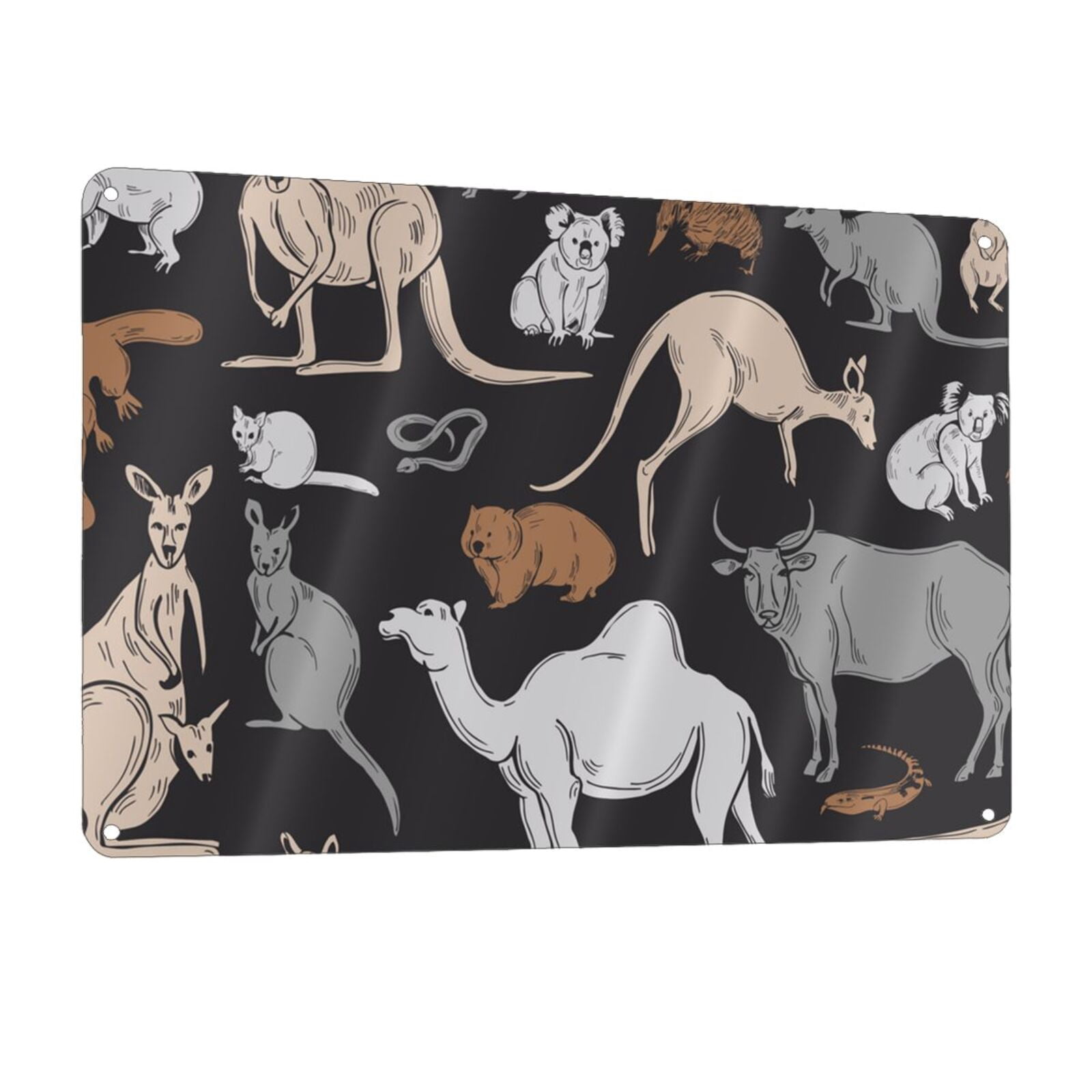 Australian Animals Koala Metal Tin Sign Wall Decor for Home Bars ...