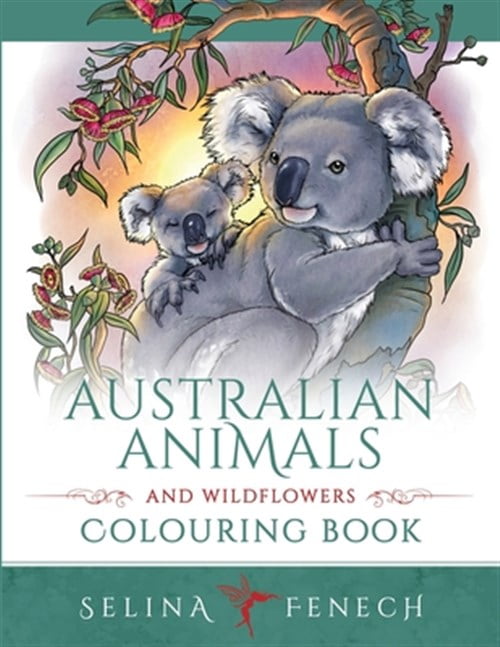 Australian Animals and Wildflowers Colouring Book (Paperback) - Walmart.com