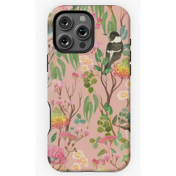 Australian Birds and Blooms Phone Case Compatible with iPhone 11 to 16 ...