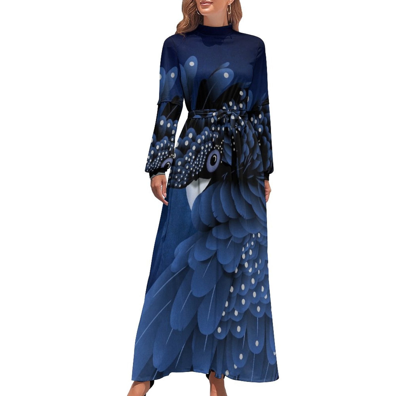 Australian Black Cockatoo Portrait Long Dress luxury woman party dress ...