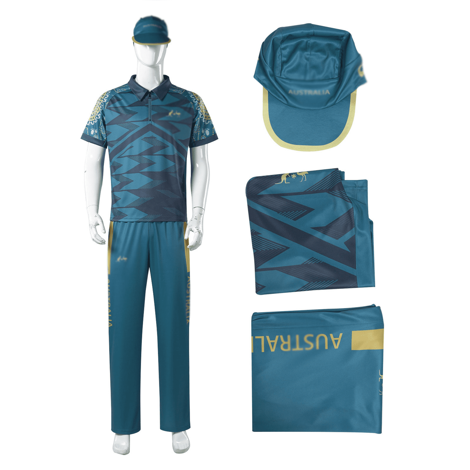 Australian Break Dancer Costume,Costume for Men Women with Shirt Pants ...