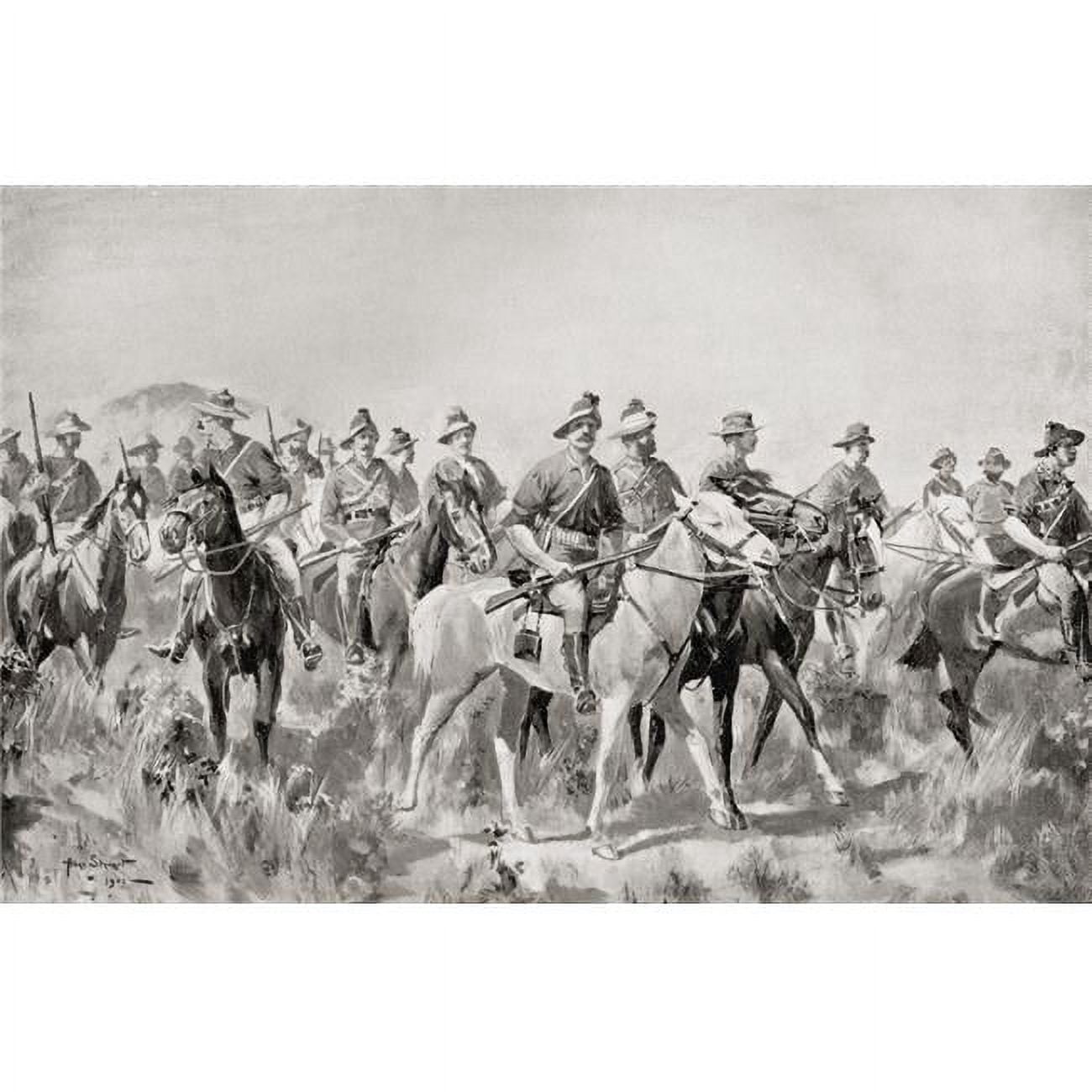 Australian Bushmen On The March During The Second Boer War From South ...