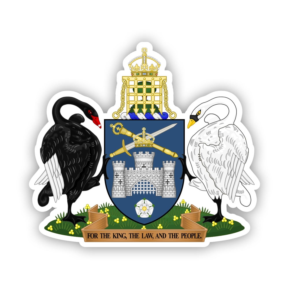 Australian Capital Territory Coat of Arms Sticker Decal - Self Adhesive ...