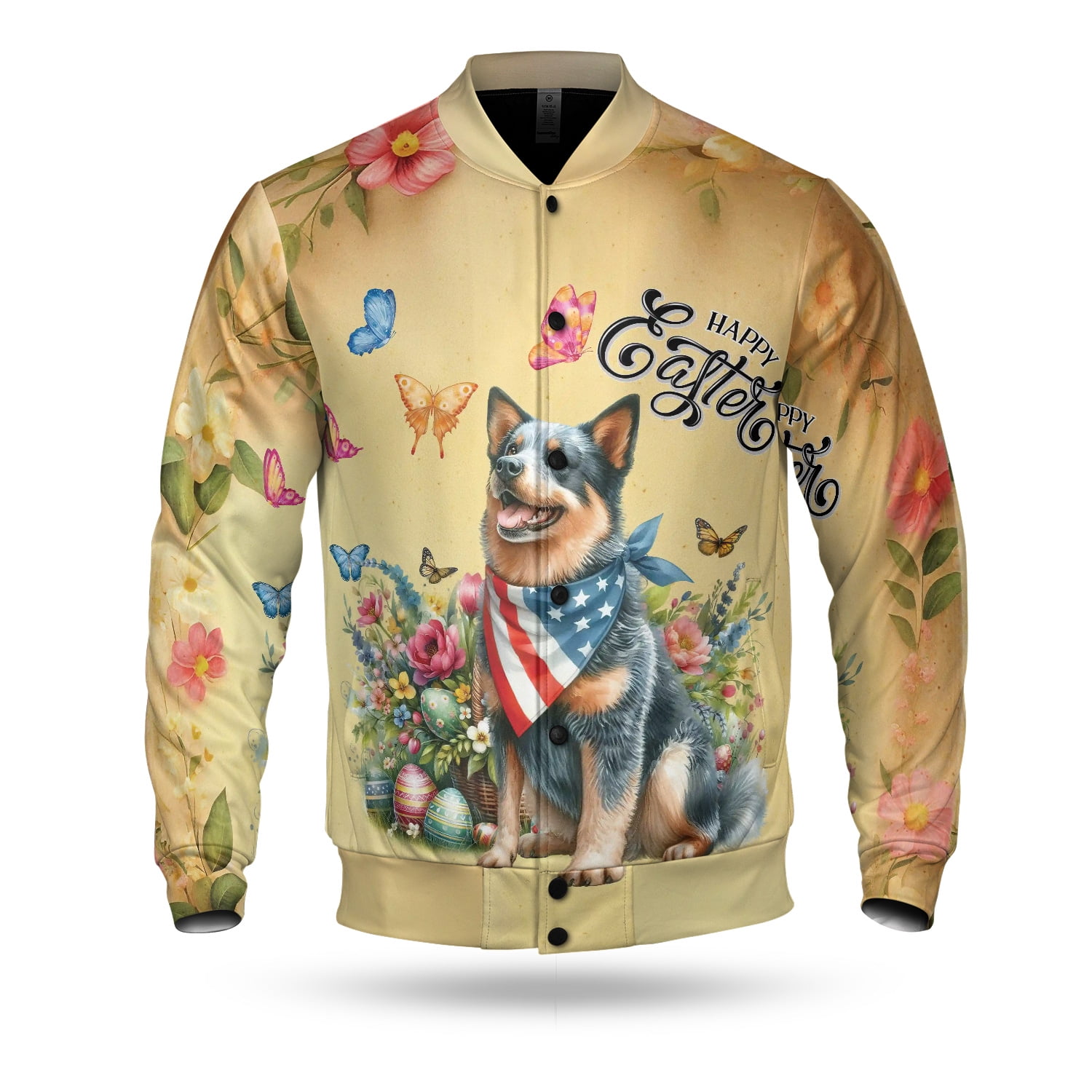 Australian Cattle Dog Celebrates Spring and Enjoys a Happy Easter All ...