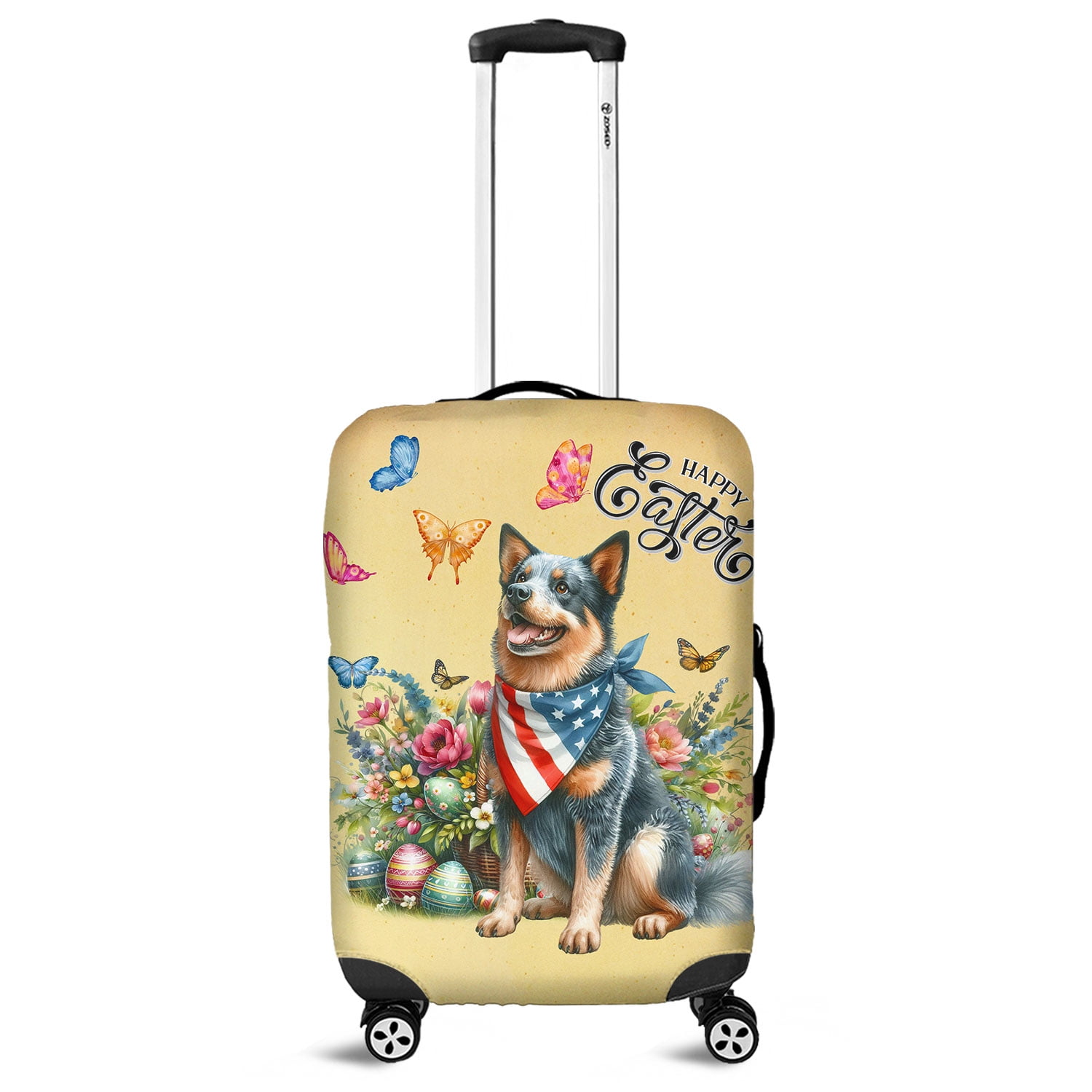 Australian Cattle Dog Celebrates Spring and Enjoys a Happy Easter ...