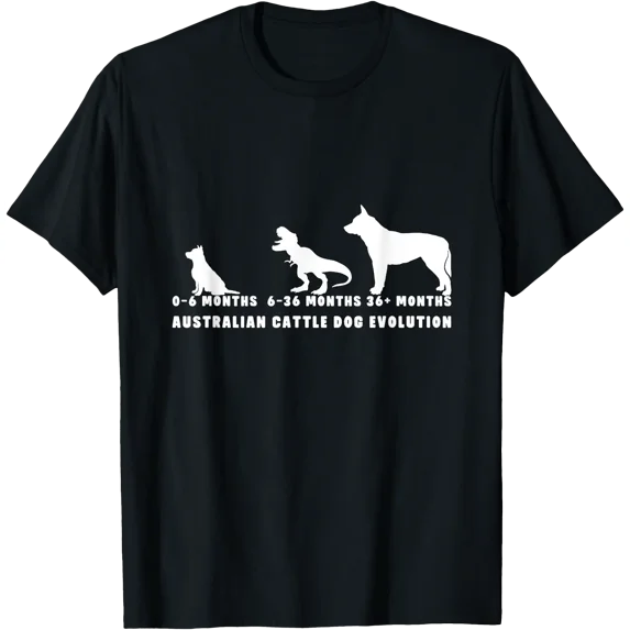 Australian Cattle Dog Heeler Evolution dog lover T-Shirt - Walmart.com