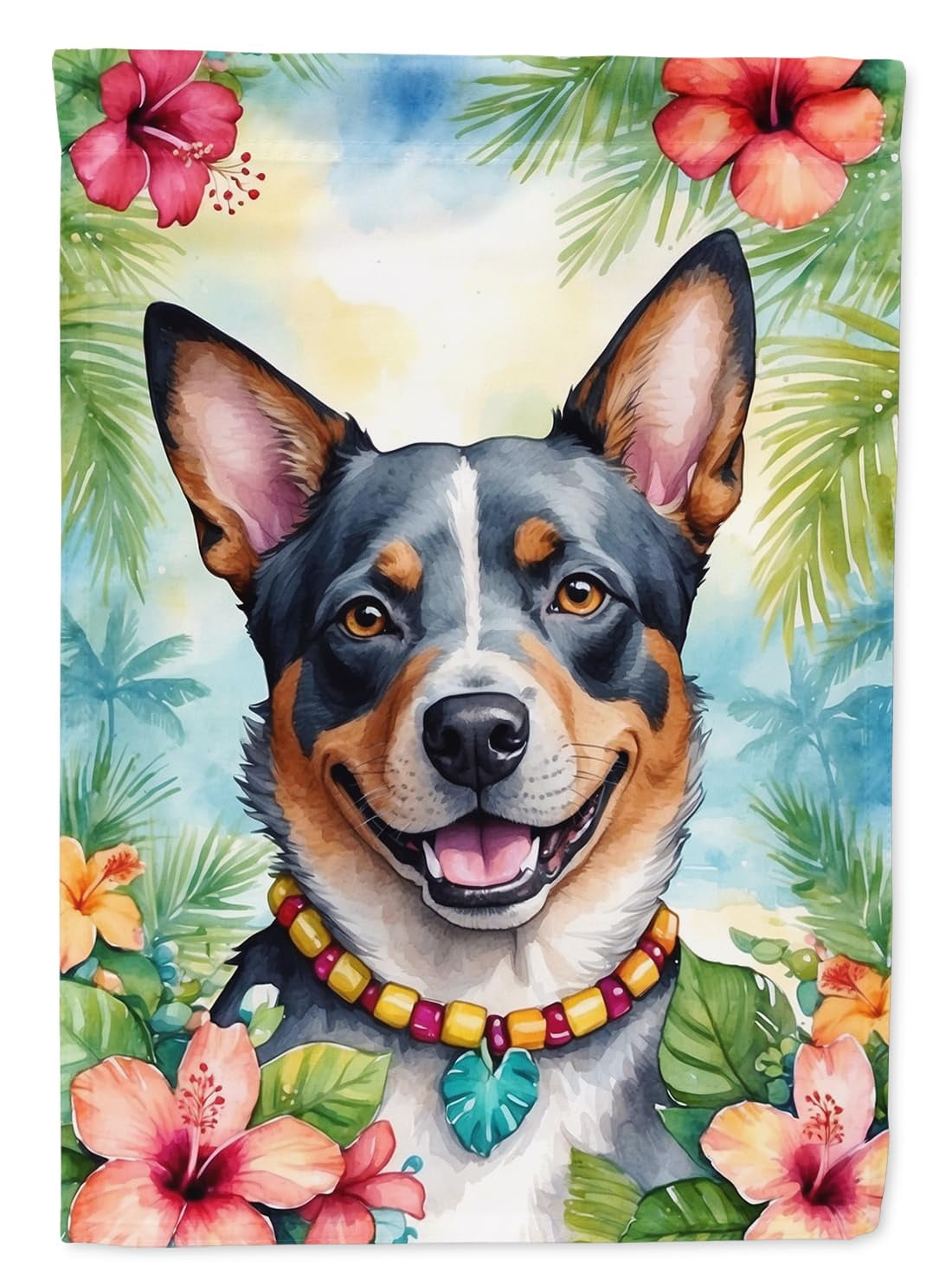 Australian Cattle Dog Luau Garden Flag 11.25 in x 15.5 in - Walmart ...
