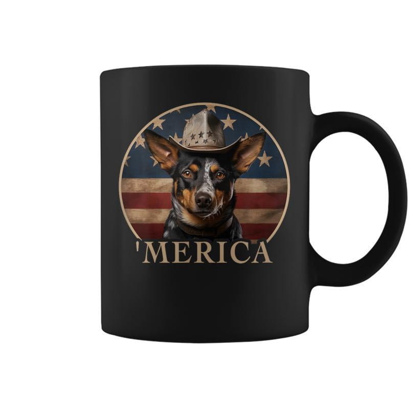 Australian Cattle Dog Owner Dog Mom Dad Merica Blue Heeler Coffee Mugs ...
