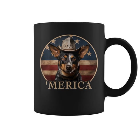 Australian Cattle Dog Owner Dog Mom Dad Merica Blue Heeler Coffee Mugs ...
