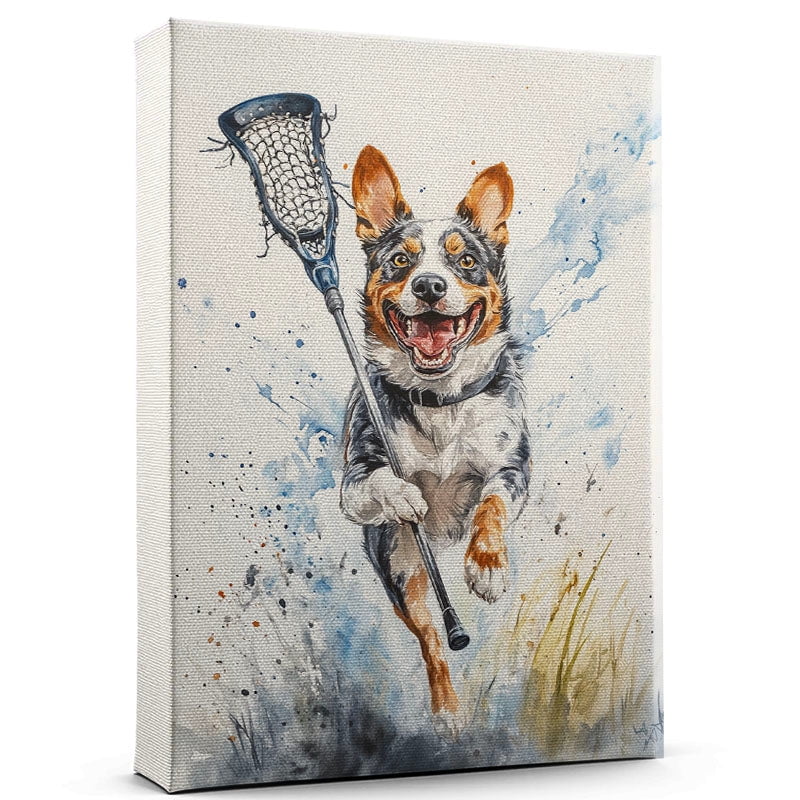 Australian Cattle Dog Stretched Canvas Size 8x12 – Lacrosse Canvas ...