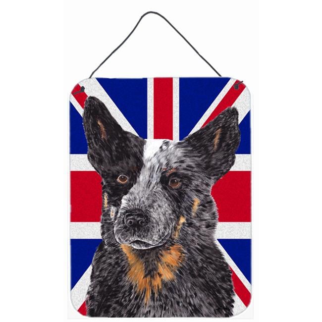 Australian Cattle Dog With English Union Jack British Flag Aluminium ...