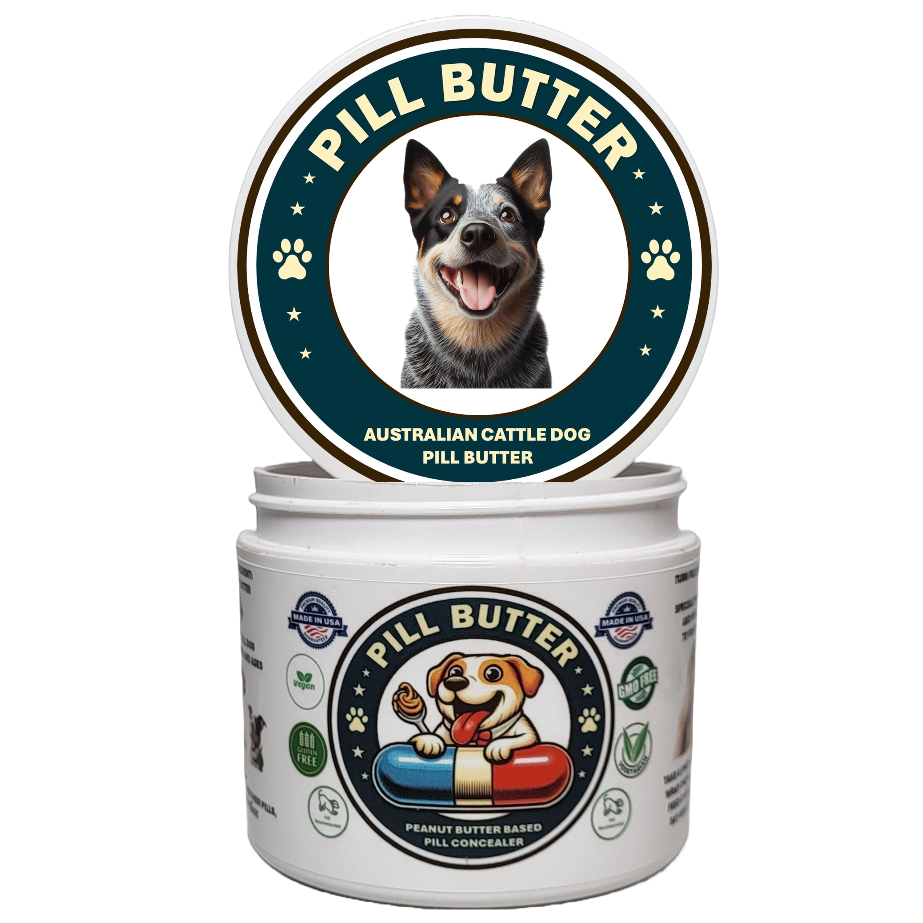 Pill Butter: Australian Cattle dog Treats to Wrap Pills - Moldable Non ...