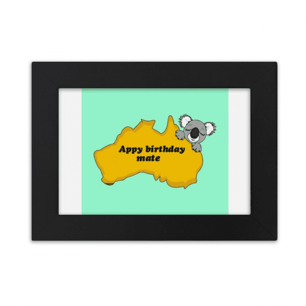 Australian Dialect Text Happy Birthday Desktop Photo Frame Ornaments ...