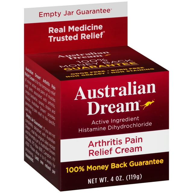 Australian Dream Arthritis Pain Relief Cream, for Muscle Aches or Back ...