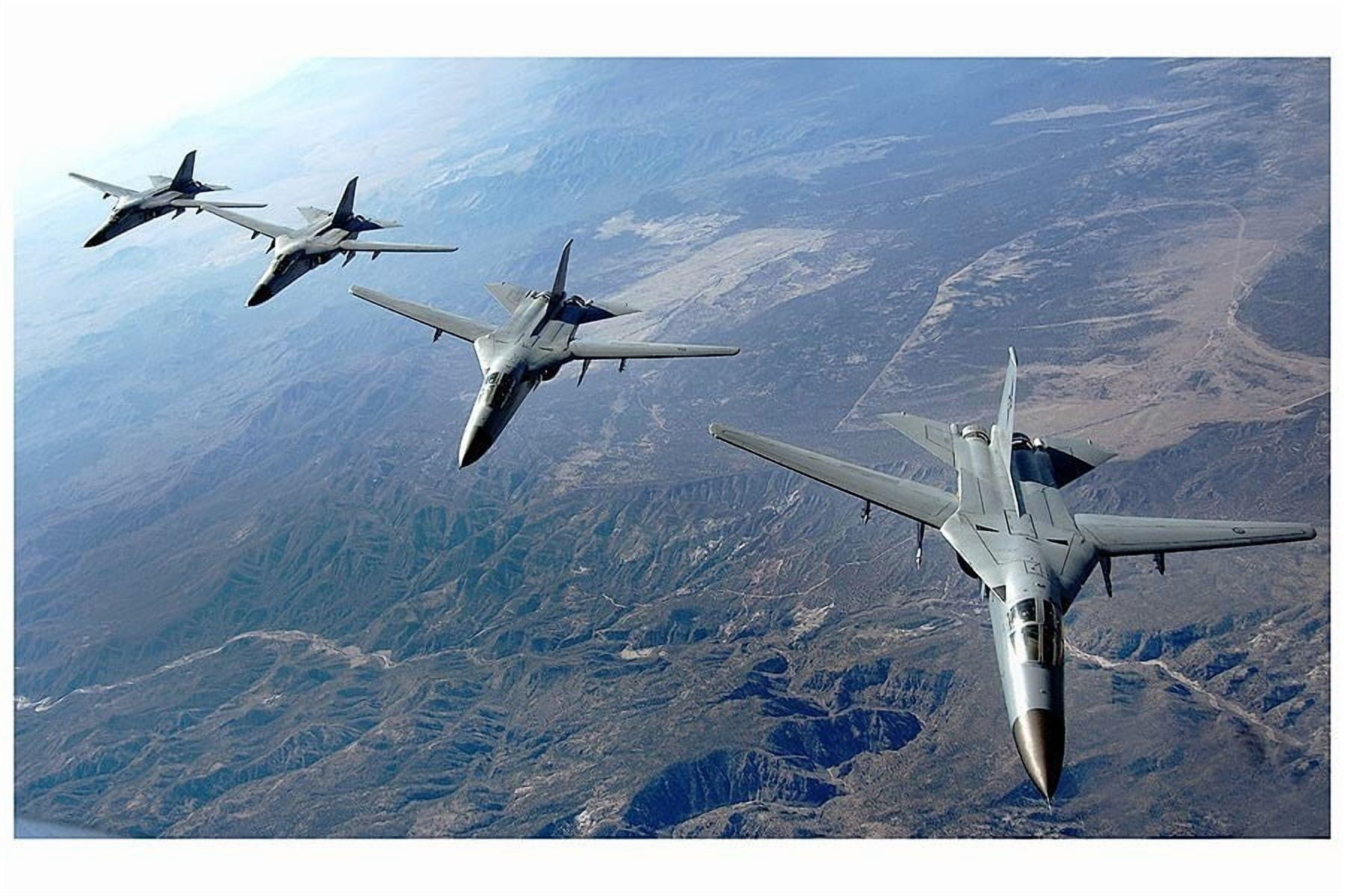 Australian F-111 / F-111C Formation - 24x36 Inch Glossy Laminated ...