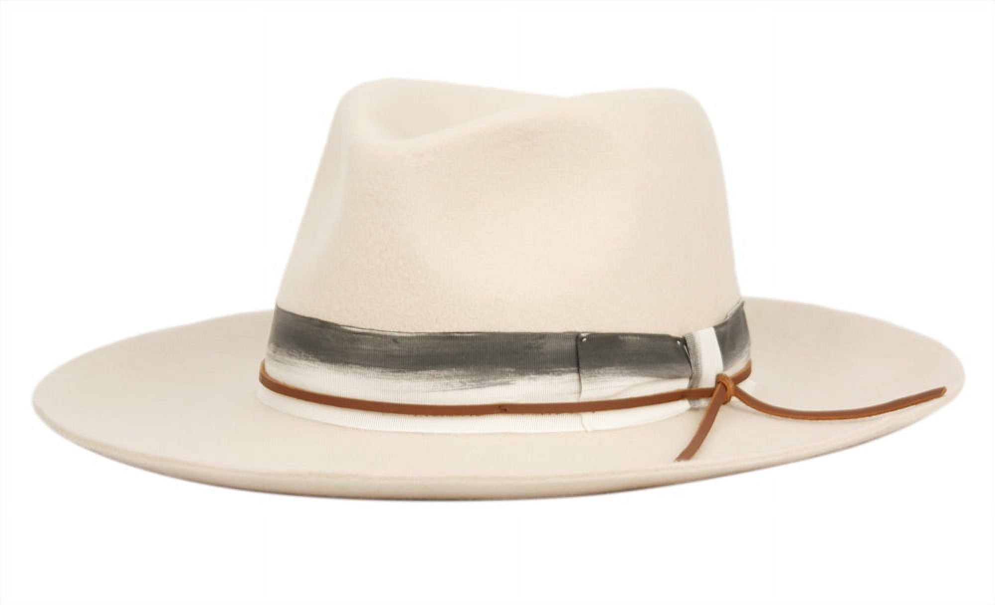 Australian Felt Wide Brim Fedora Hat - Walmart.com