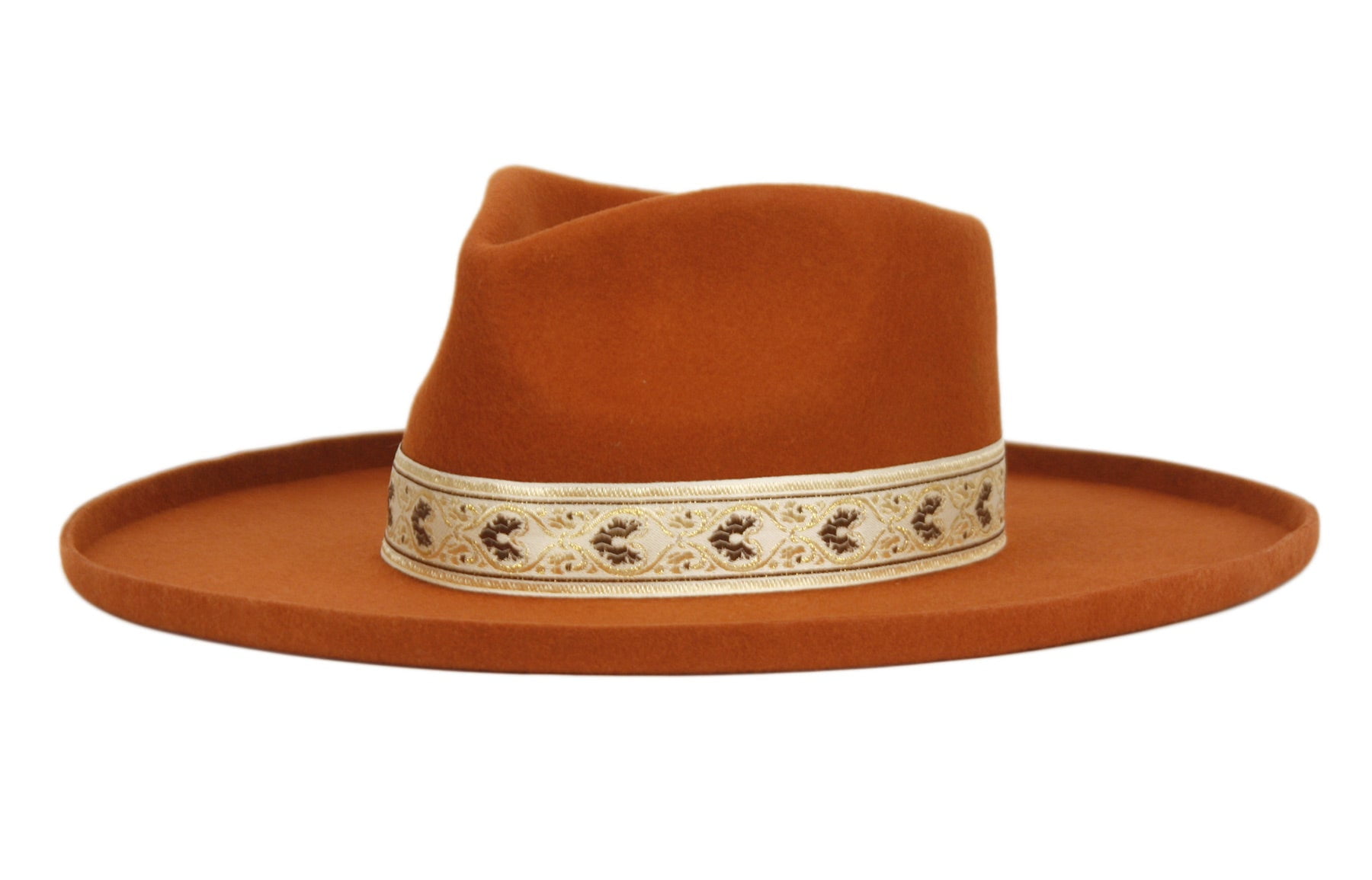 Australian Felt Wide Brim Fedora Hat - Walmart.com