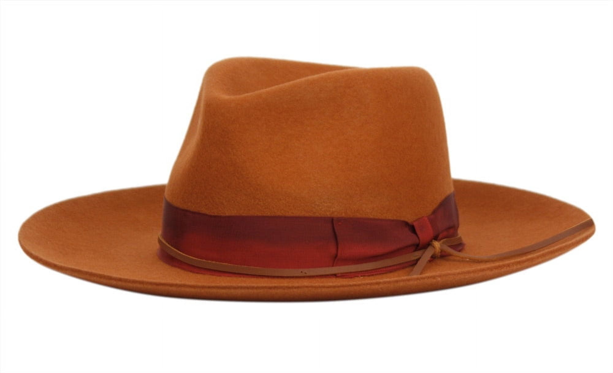 Australian Felt Wide Brim Fedora Hat - Walmart.com