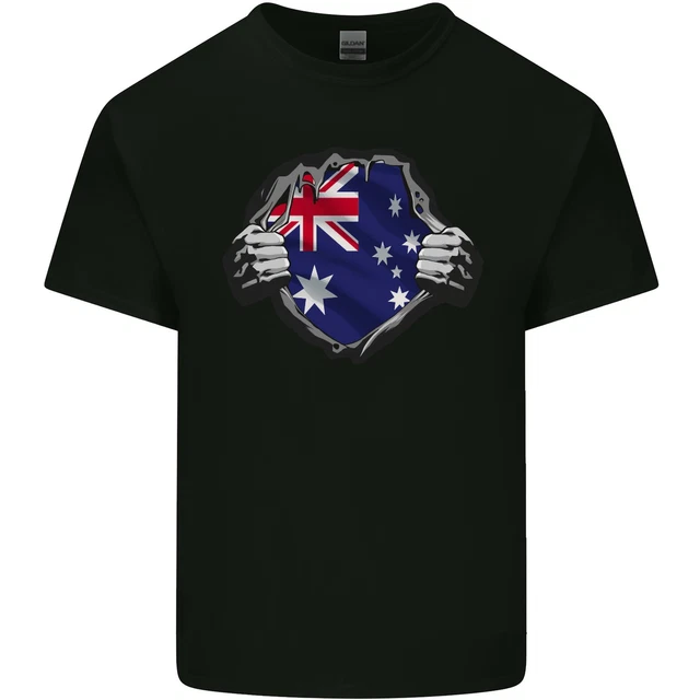 Australian Flag Ripped Australia Day Gym T-Shirt - Walmart.com