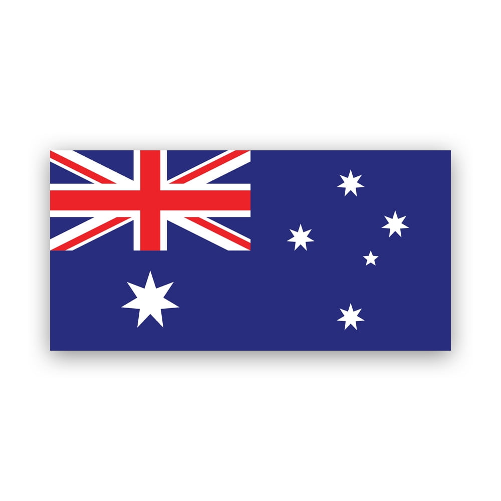 Australian Flag Sticker Decal - Self Adhesive Vinyl - Weatherproof ...