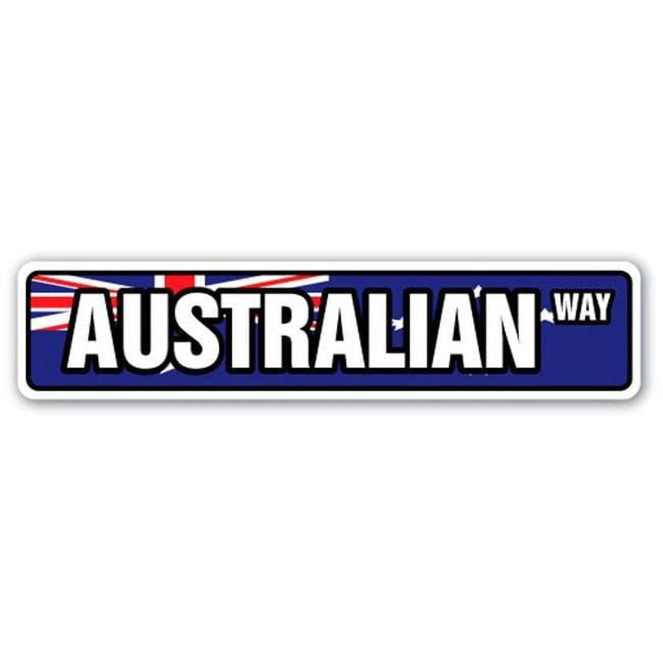 Australian Flag Street Sign - Australia National Nation Pride Country ...